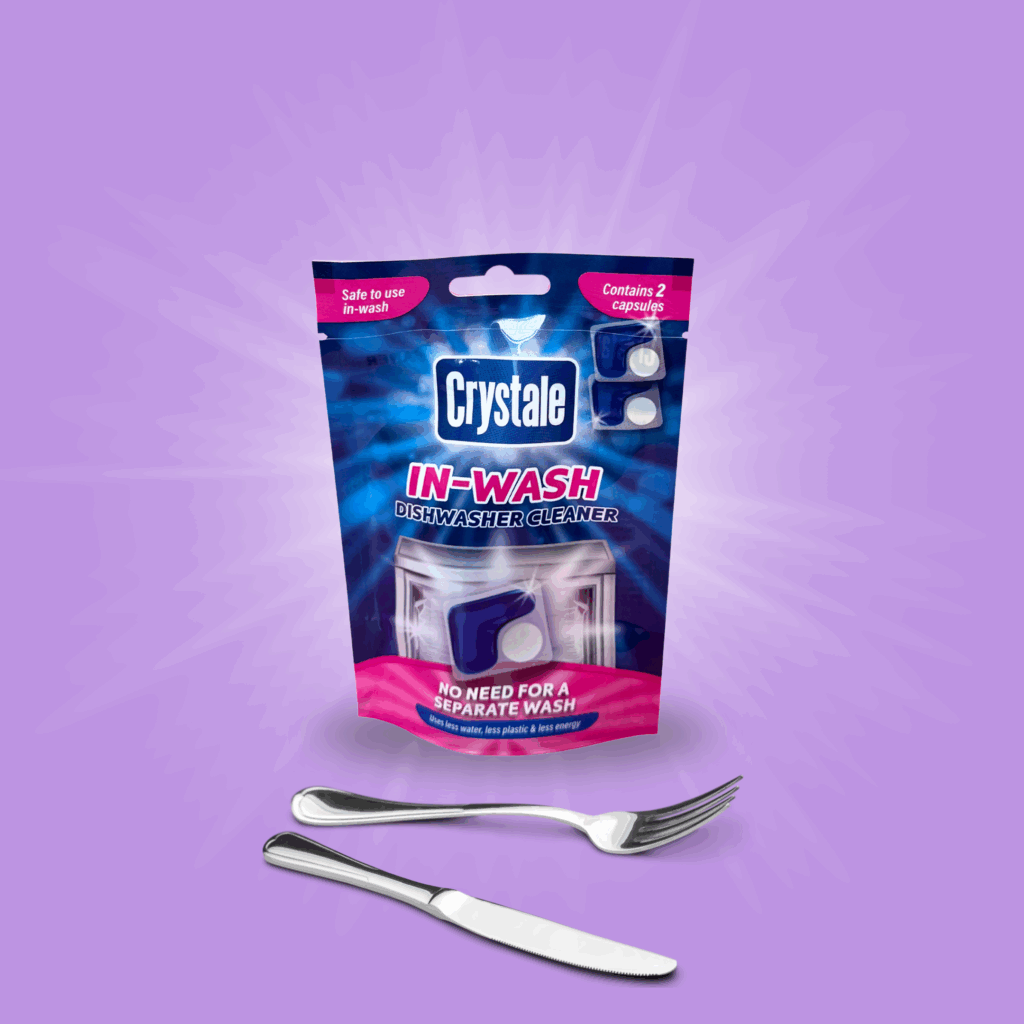 Crystale Dishwasher Salt Easy Pour Shaker - Crystale in-wash Dishwasher Cleaner