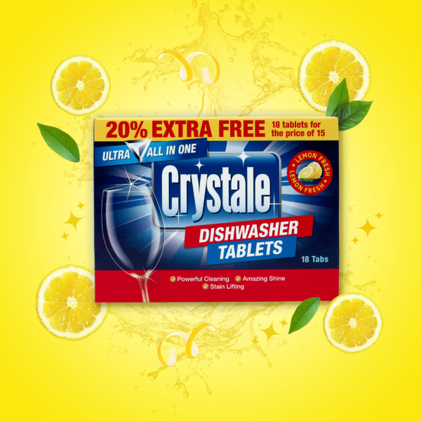 Crystale Platinum Dishwasher Tablets - Crystale in-wash Dishwasher Cleaner